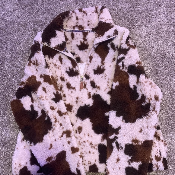 Sweaters | A Fluffy Cow Zip Up Fits A Little Bigger So Comfortable And ...